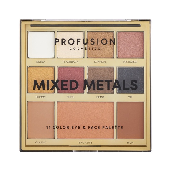 Profusion Cosmetics | Makeup | Profusion Eyeshadow Kit Gold Chrome ...